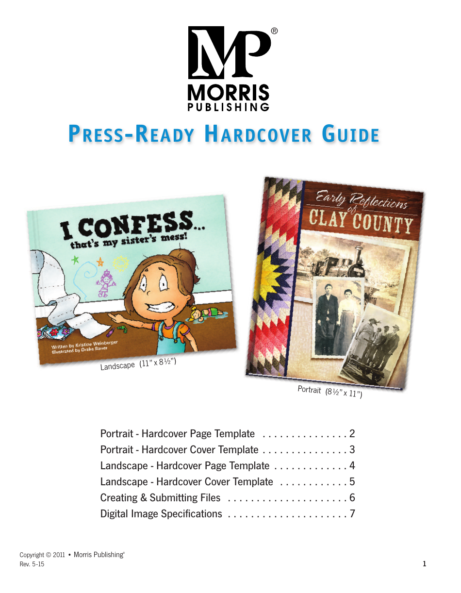 Hardcover Page Templates - Morris Publishing Download Printable PDF ...