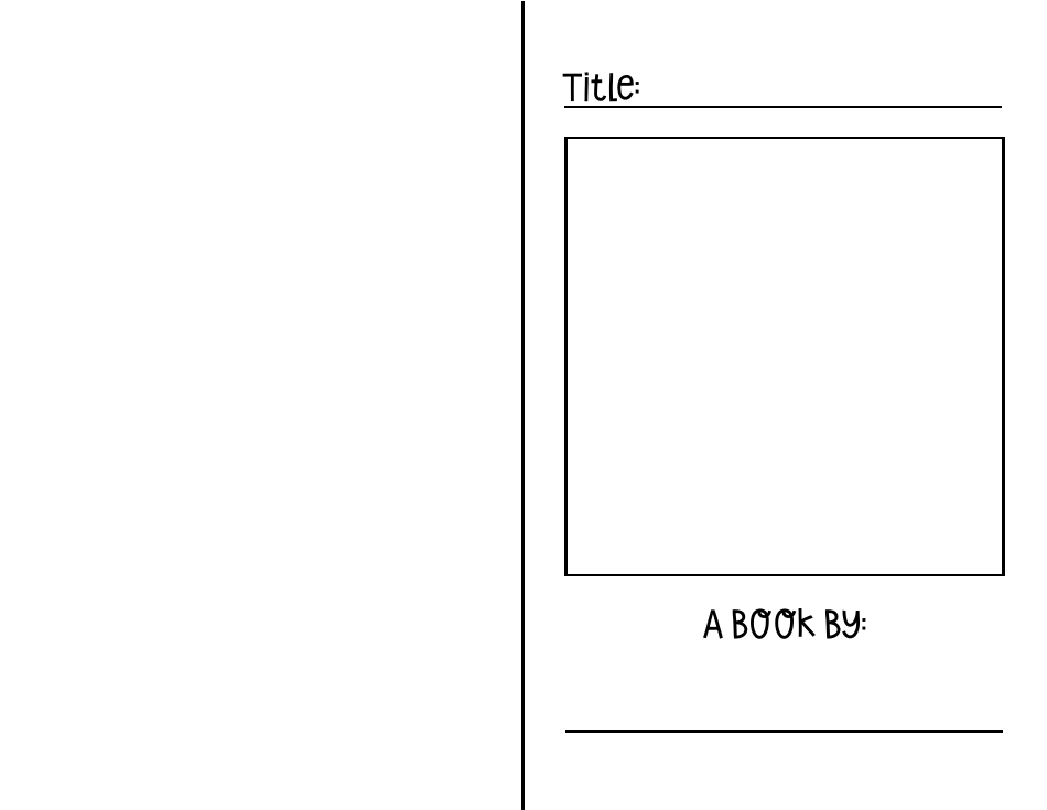 Picture Book Template Download Printable PDF | Templateroller