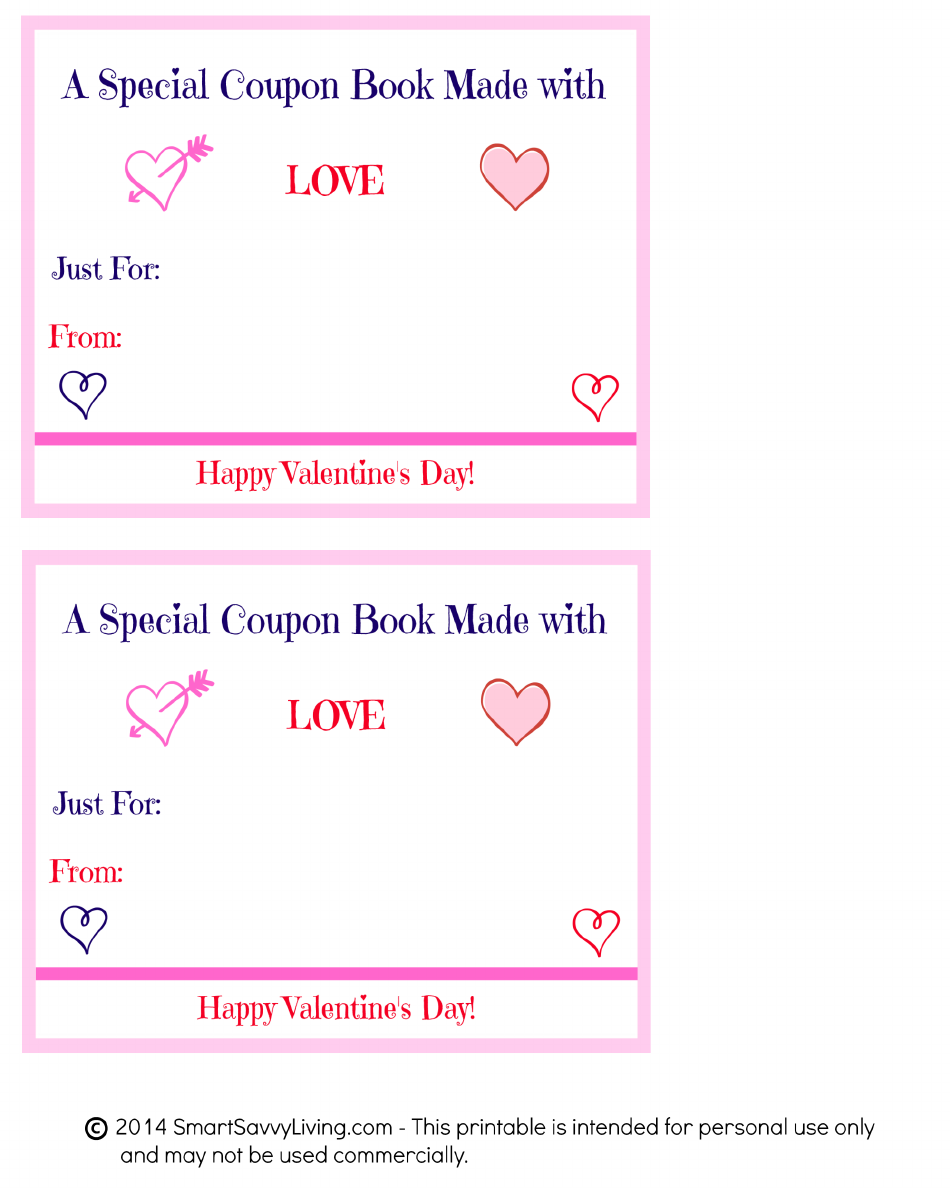 Special Valentine Coupon Book Templates Download Printable PDF ...