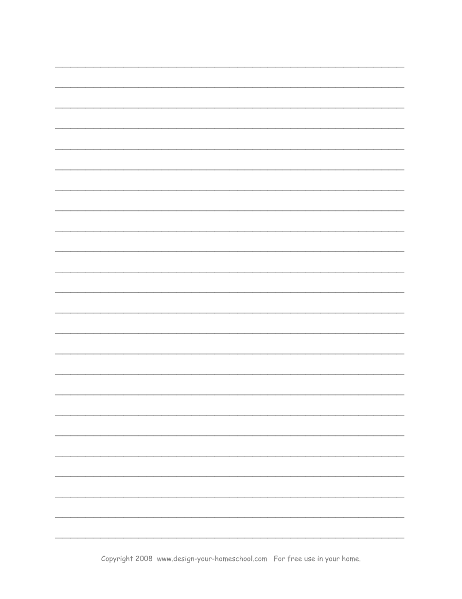 Lined Paper Template - Purple - Design-Your-Homeschool Download ...