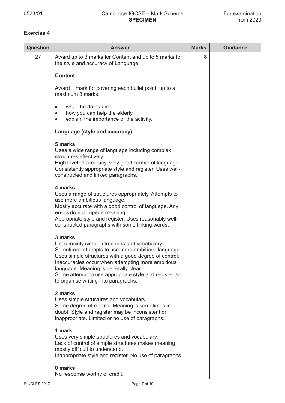 Cambridge Igcse Chinese As A Second Language Exam Paper 1 Reading And Writing Download