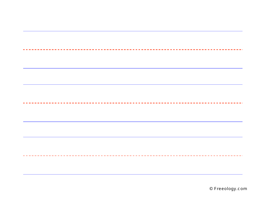 Handwriting Paper - Horizontal Format Download Printable PDF ...