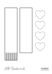 Bookmark With Hearts Template Download Printable PDF | Templateroller