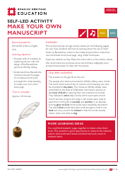 Manuscript Template Download Printable PDF | Templateroller