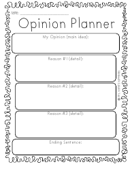Opinion Planner Template Download Printable PDF | Templateroller