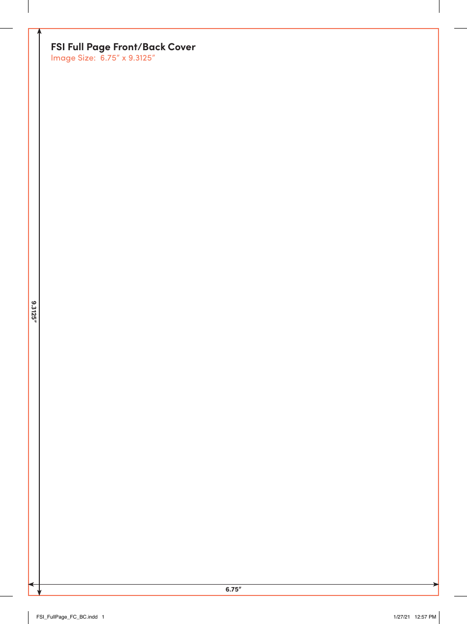Fsi Full Page Front/Back Cover Download Printable PDF | Templateroller