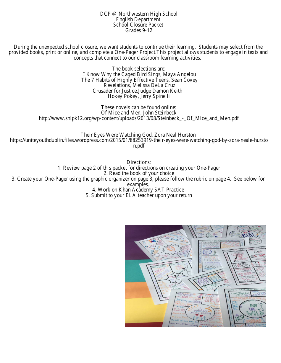 Grades 9-12 One Pager Project Report Template - Fill Out, Sign Online ...