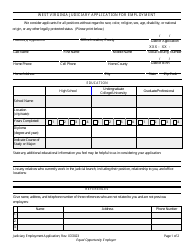 West Virginia West Virginia Judiciary Application for Employment - Fill ...