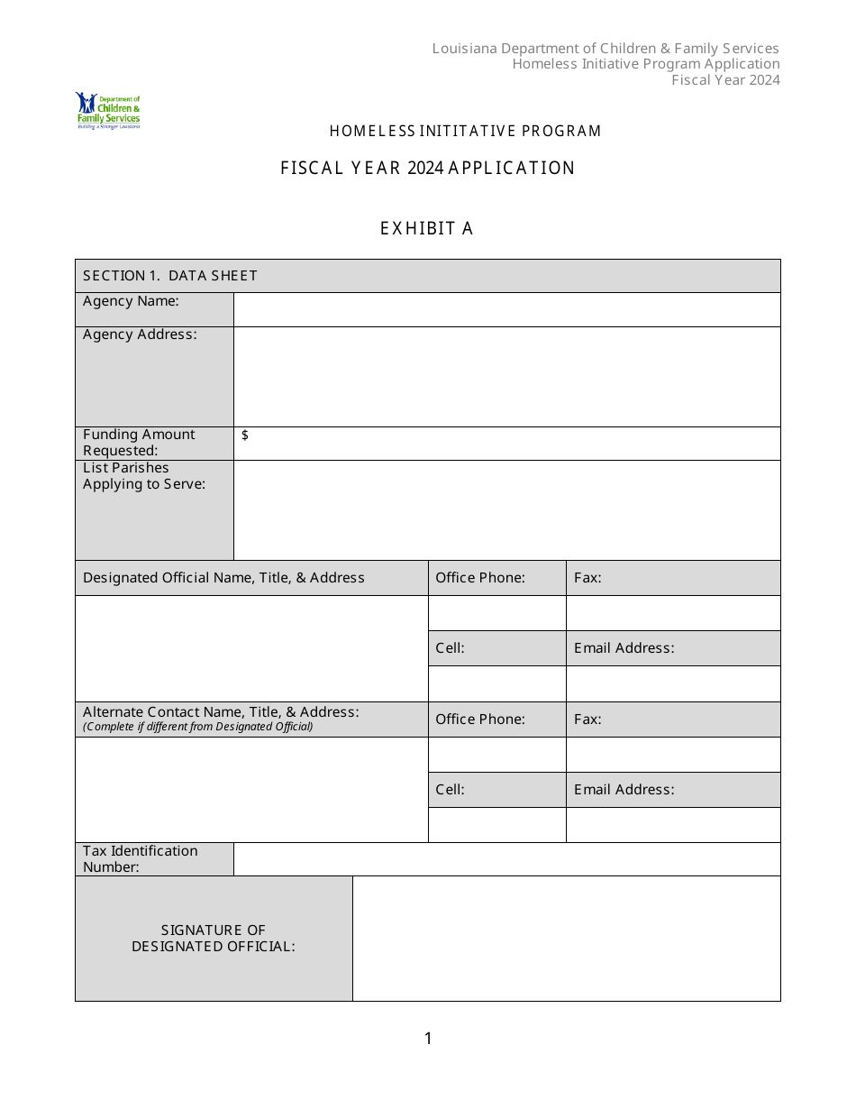 2024 Louisiana Homeless Inititative Program Application - Fill Out ...