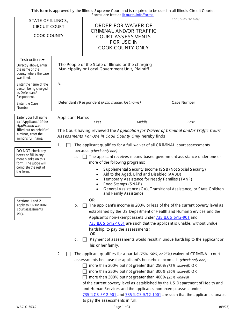 Form WAC-O603.2 - Fill Out, Sign Online and Download Fillable PDF ...