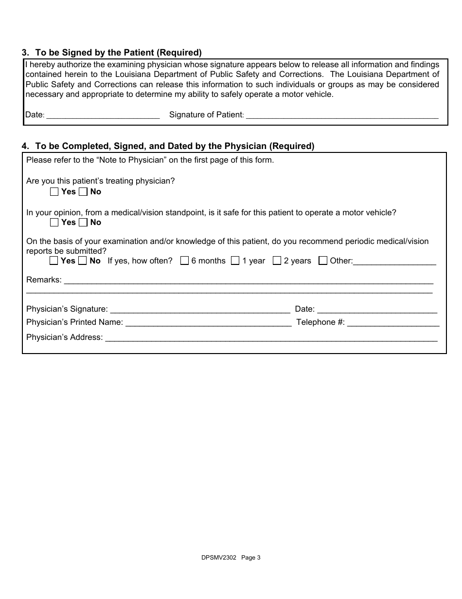 Form DPSMV2302 - Fill Out, Sign Online and Download Fillable PDF ...