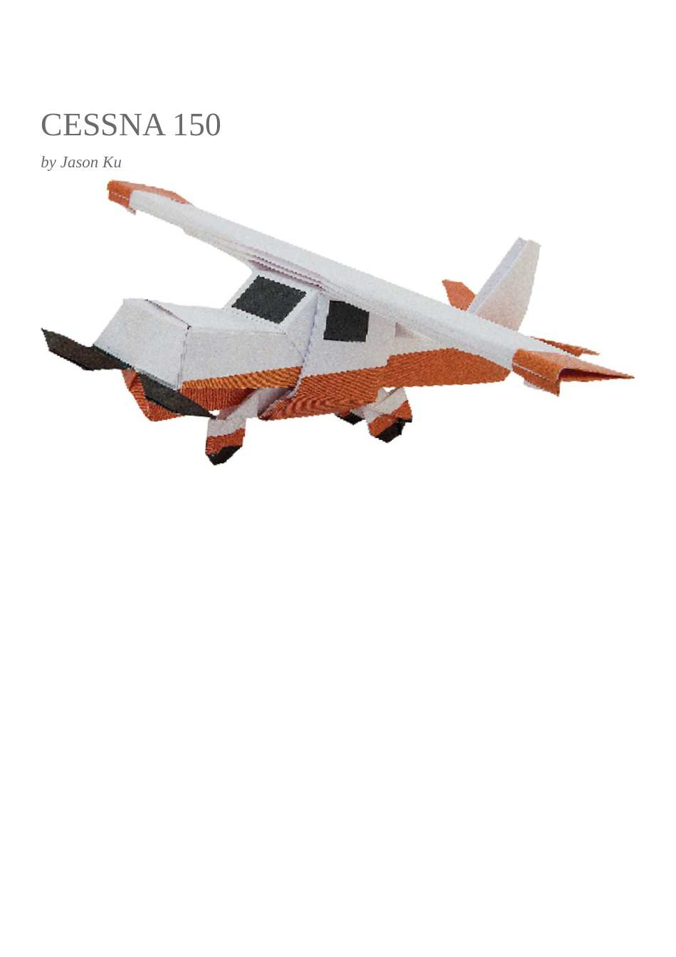 Cessna 150 Plane Template - Jason Ku Download Printable PDF ...