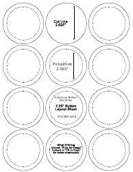 2.25 Button Template - Twelve Download Printable PDF | Templateroller