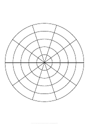 Polar Graph Paper Template - Ten Sectors Download Printable PDF ...