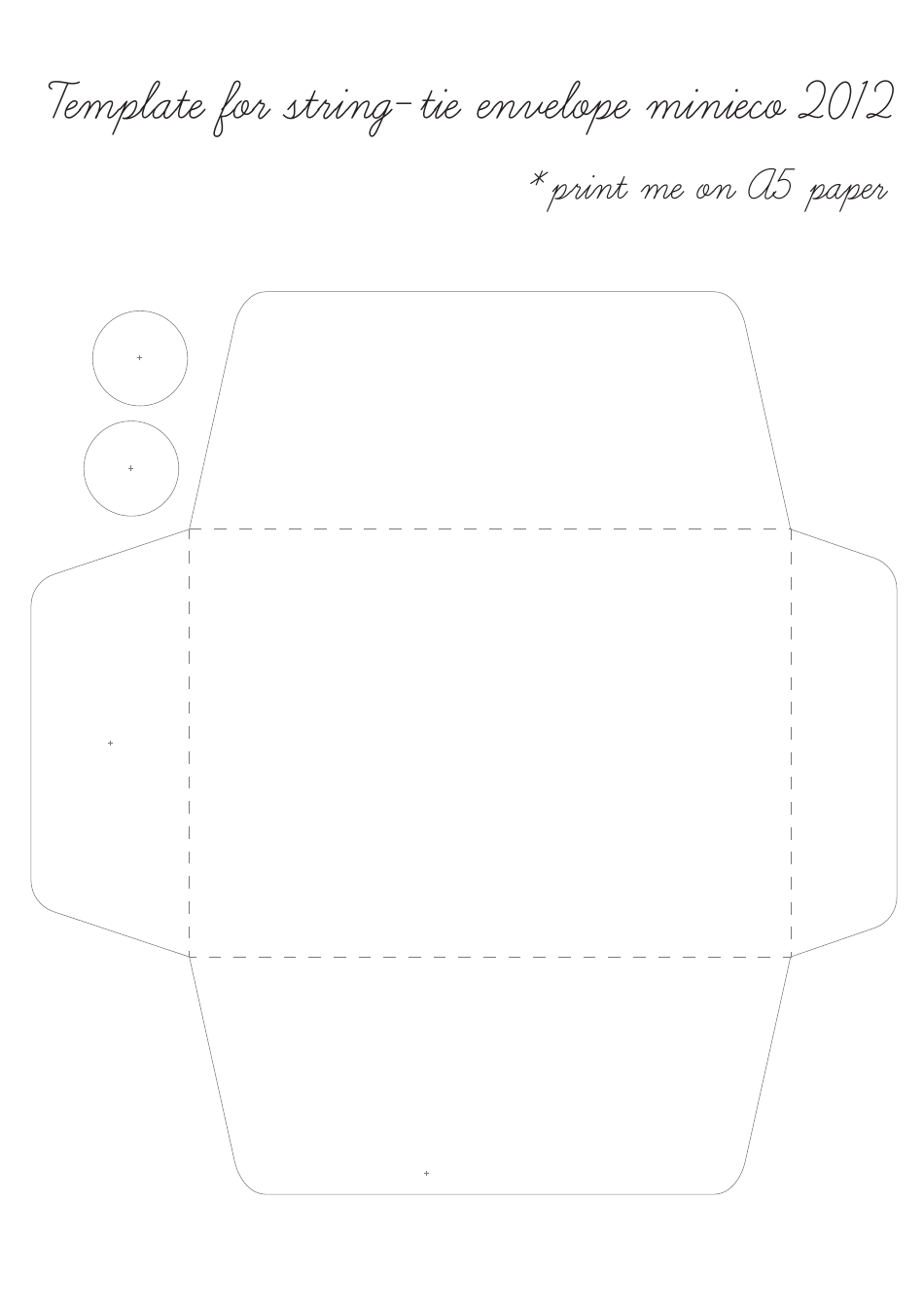 A5 String-Tie Envelope Template Download Printable PDF | Templateroller