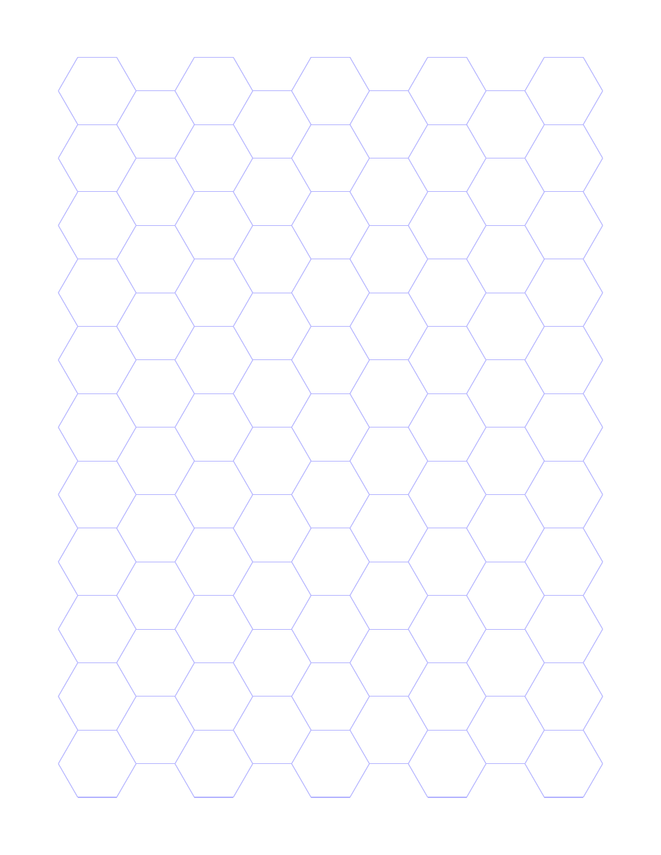Hexagonal Graph Paper - Violet Download Printable Pdf | Templateroller