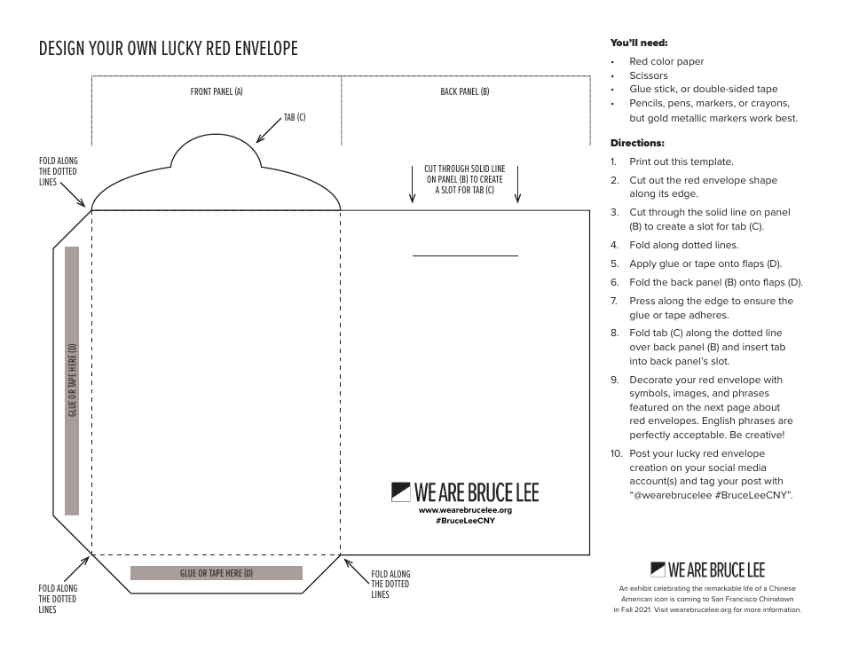 Lucky Red Envelope Template Download Printable PDF | Templateroller