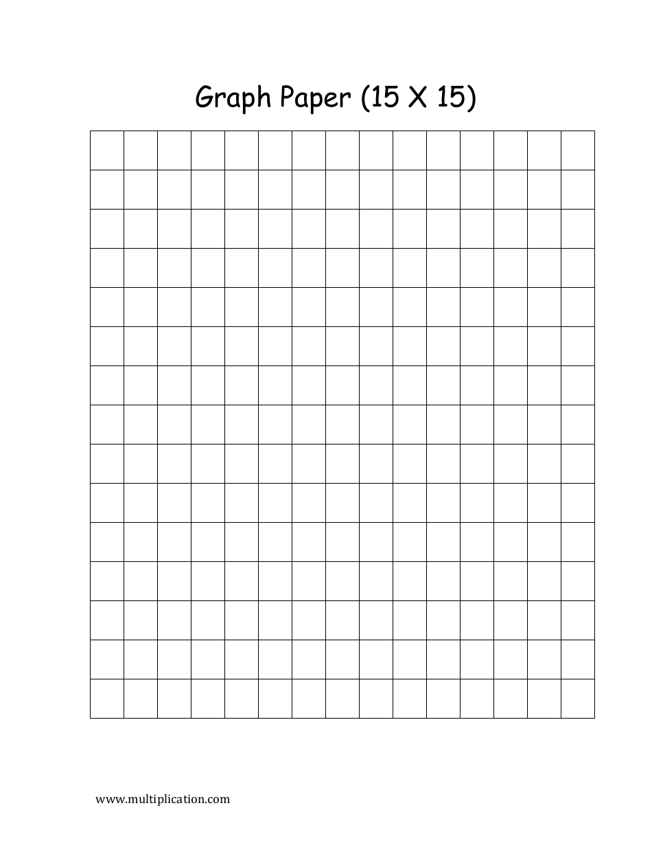 15 X 15 Grid Graph Paper Download Printable PDF | Templateroller