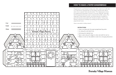 Paper Gingerbread Template Download Printable PDF | Templateroller