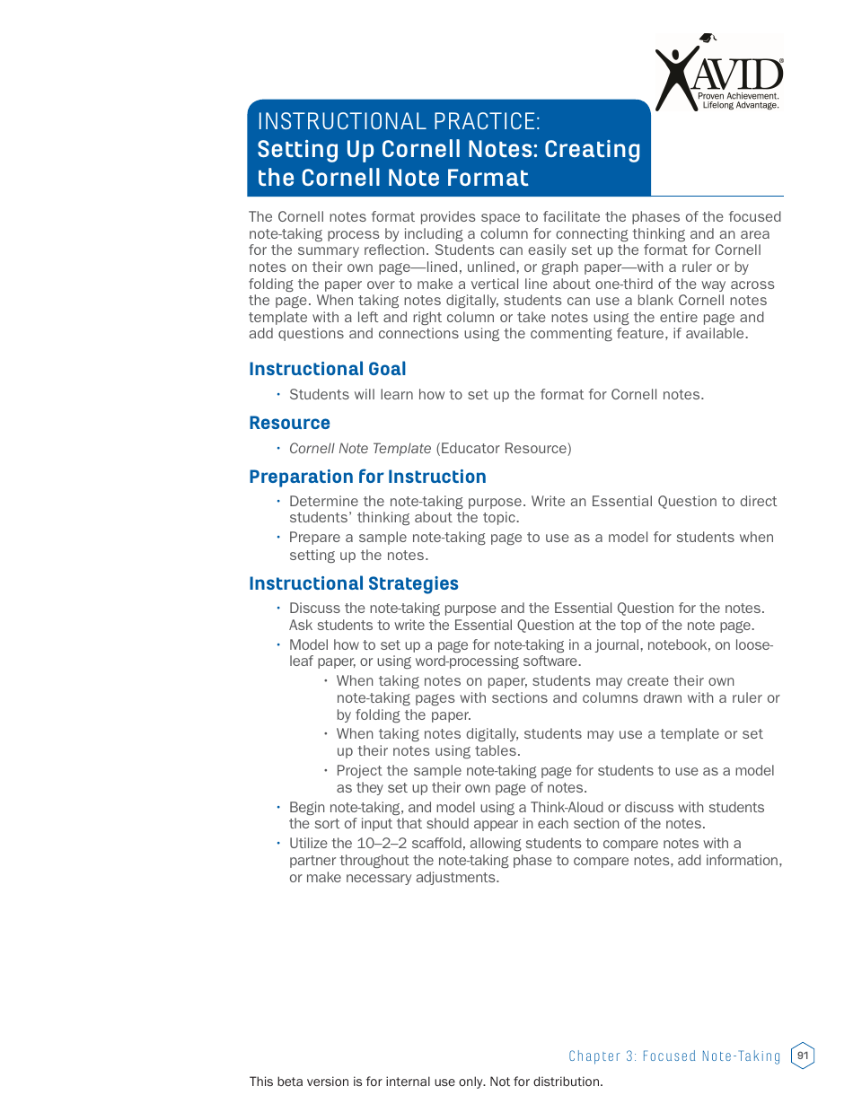 Cornell Note Template Download Printable PDF | Templateroller