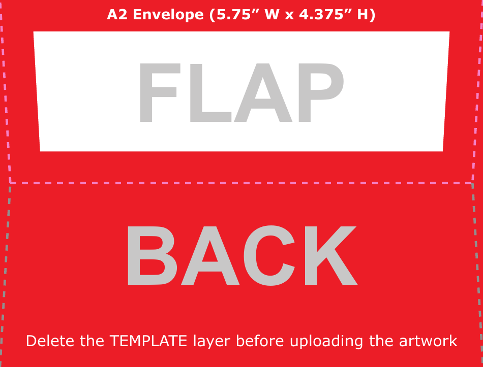 A2 Envelope Template - Red Download Printable PDF | Templateroller