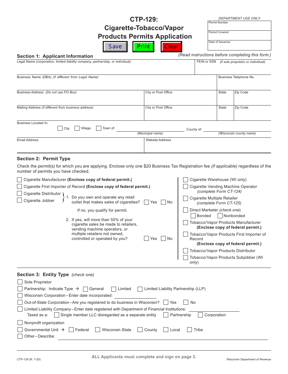 Form CTP-129 - Fill Out, Sign Online and Download Fillable PDF ...