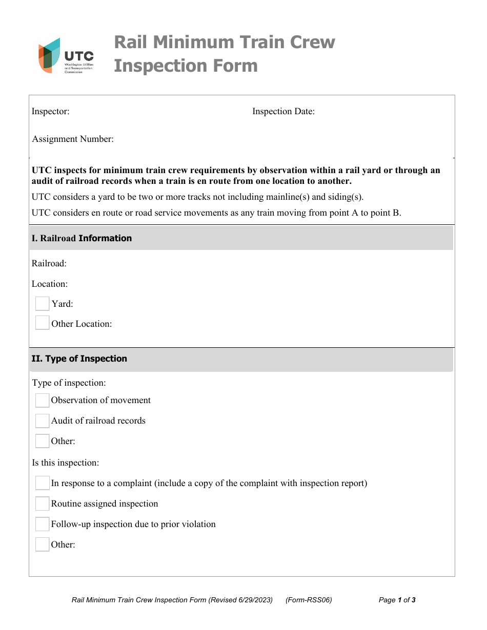 Form RSS06 - Fill Out, Sign Online and Download Fillable PDF ...