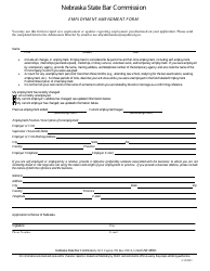 Form NSBC1:06 Download Fillable PDF or Fill Online Employment Amendment ...