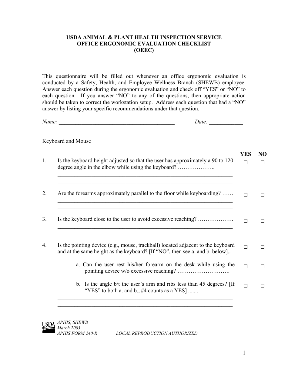 APHIS Form 240-R - Fill Out, Sign Online and Download Printable PDF ... APHIS Form 240-R - Fill Out, Sign Online and Download Printable PDF ...