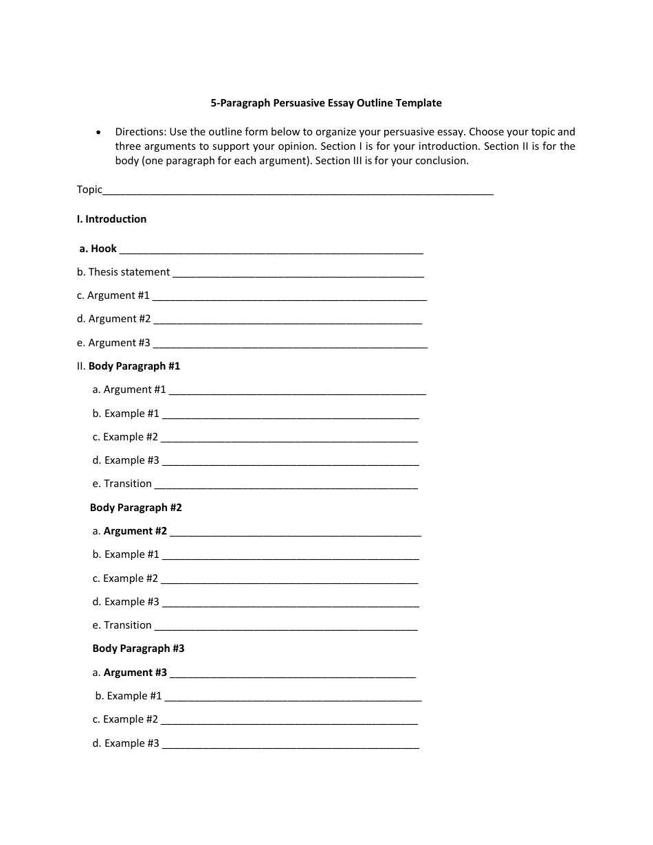 Persuasive Essay Outline Template Google Docs At Will Barkman Blog