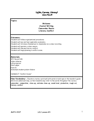 Moving Image Lesson Plan Template Download Printable PDF | Templateroller