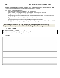Dbq Essay Outline Download Printable PDF | Templateroller