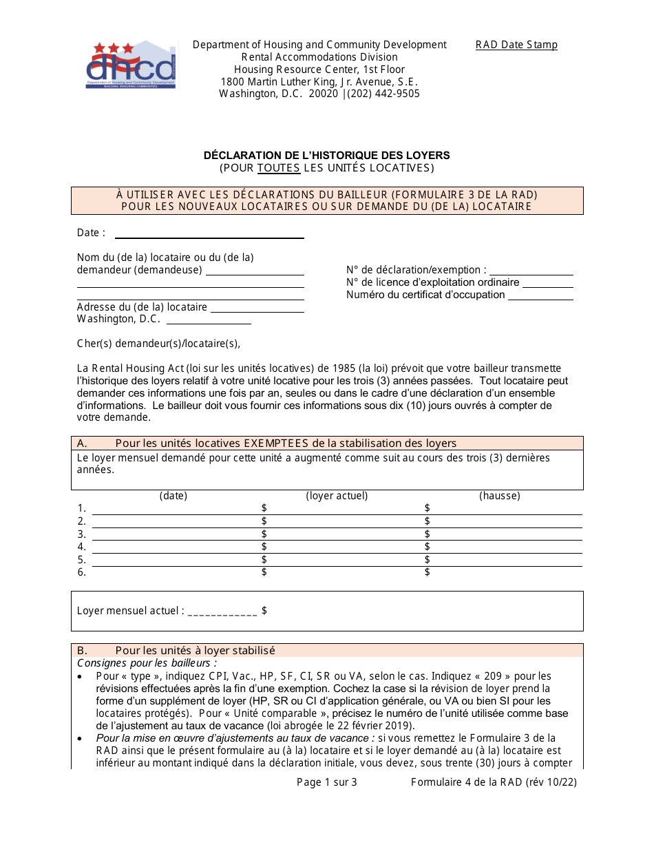 RAD Forme 4 - Fill Out, Sign Online and Download Printable PDF ...
