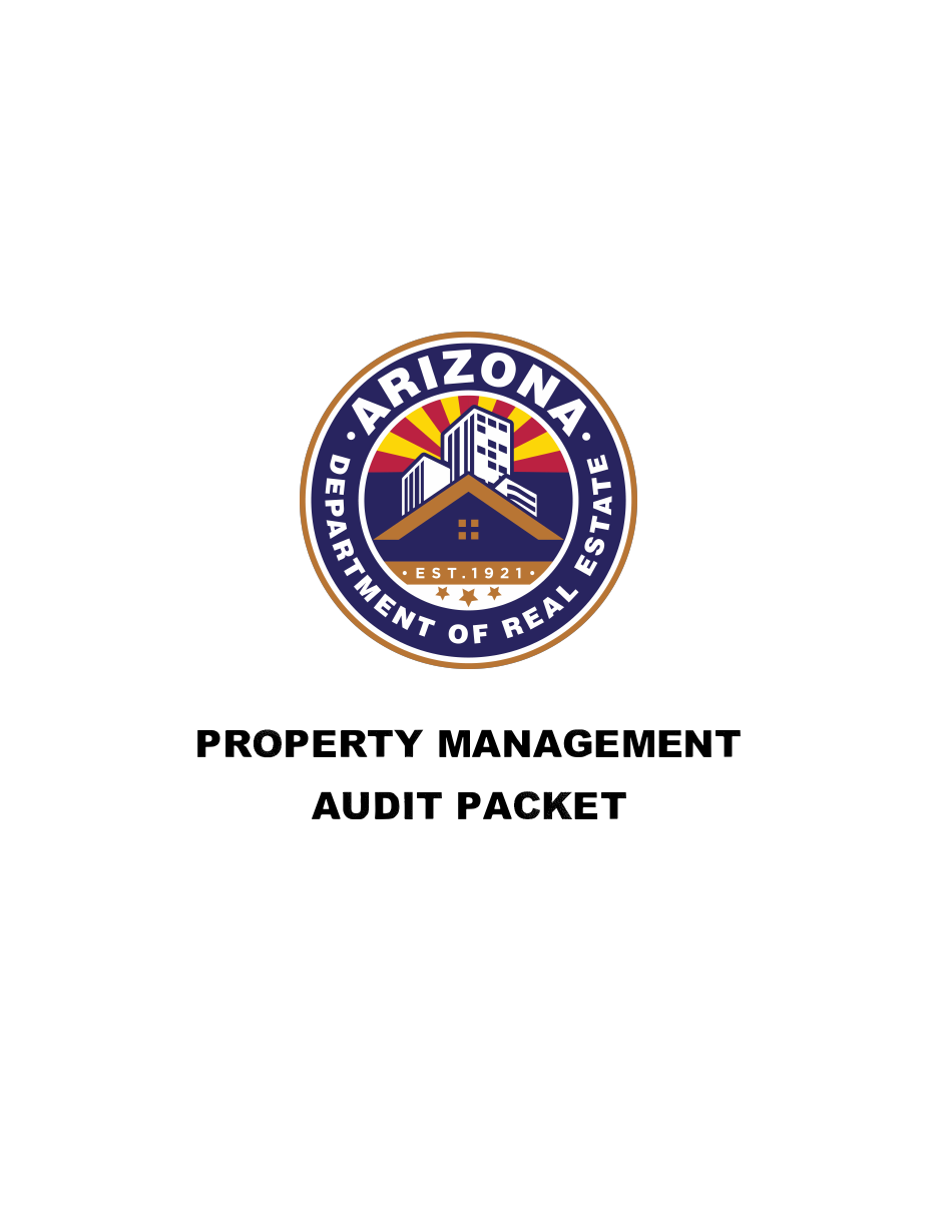 Arizona Property Management Audit Packet - Fill Out, Sign Online and ...