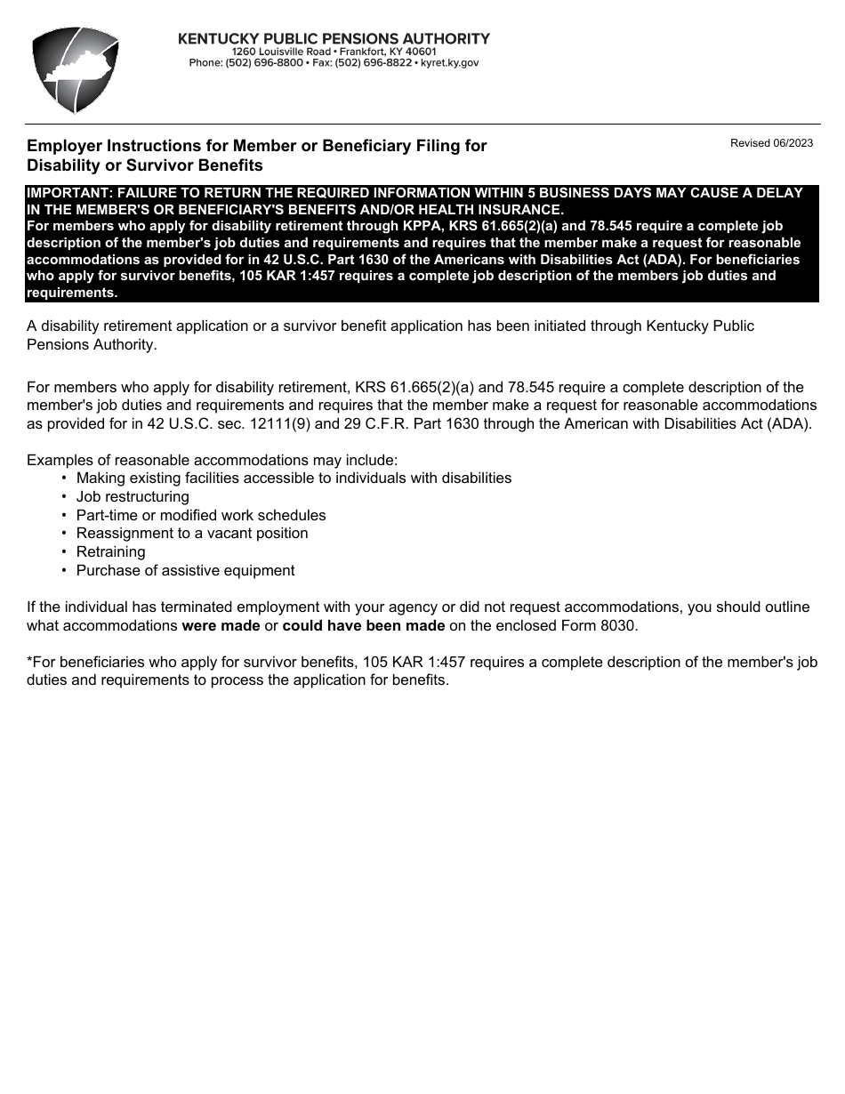 Form 8030 Download Fillable PDF or Fill Online Employer Job Description ...