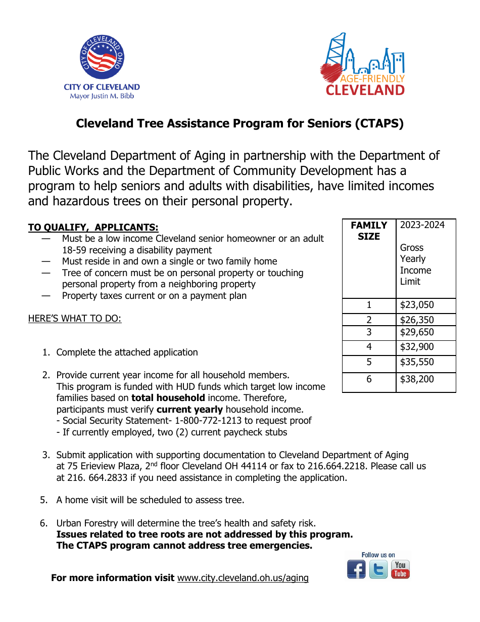 2024 City of Cleveland, Ohio Cleveland Tree Assistance Program for ...