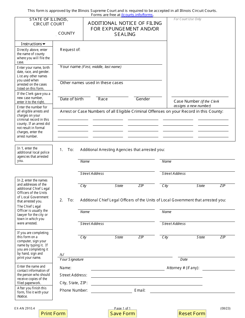 Form EX-AN2910.4 - Fill Out, Sign Online and Download Fillable PDF ...