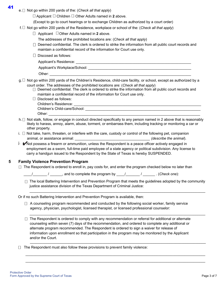 Texas Protective Order Kit Fill Out Sign Online And Download PDF texas-protective-order-kit-fill-out-sign-online-and-download-pdf