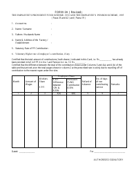 Form 3A Download Printable PDF or Fill Online The Employee's Provident Fund Scheme, 1952 and the ...