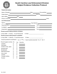 South Carolina Subject Evidence Collection Protocol - Fill Out, Sign ...