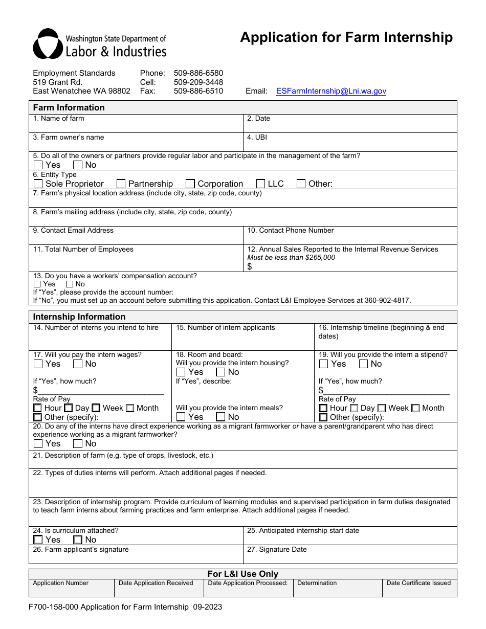 Form F700-158-000 Download Fillable PDF or Fill Online Application for ...