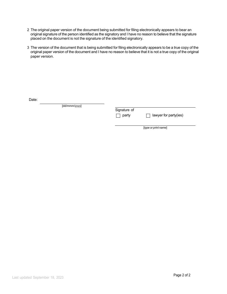Form F96 Download Fillable Pdf Or Fill Online Electronic Filing