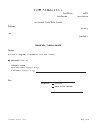 Form F17.3 - Fill Out, Sign Online and Download Fillable PDF, British ...