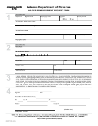 Arizona Form 670 (ADOR11035) Download Fillable PDF or Fill Online ...