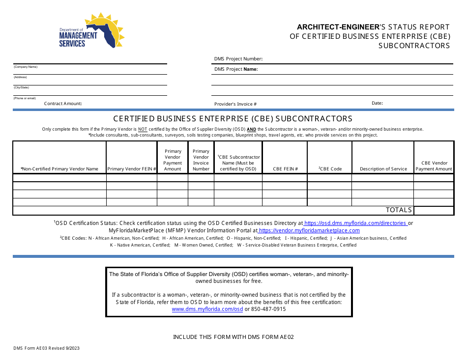 DMS Form AE03 - Fill Out, Sign Online and Download Fillable PDF ...