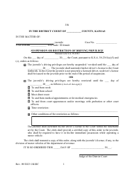 Form 356 Download Fillable PDF or Fill Online Suspension or Restriction ...