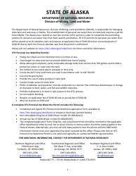 Alaska Personal Use Water Line Permit - Fill Out, Sign Online and ...