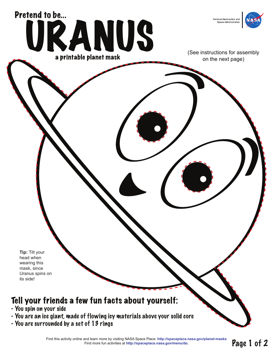 Uranus Mask - Fill Out, Sign Online and Download PDF | Templateroller