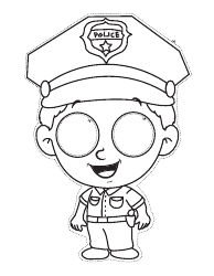 Police Officer Mask Templates Download Printable PDF | Templateroller