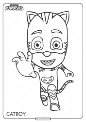 Catboy Coloring Page Download Printable PDF | Templateroller